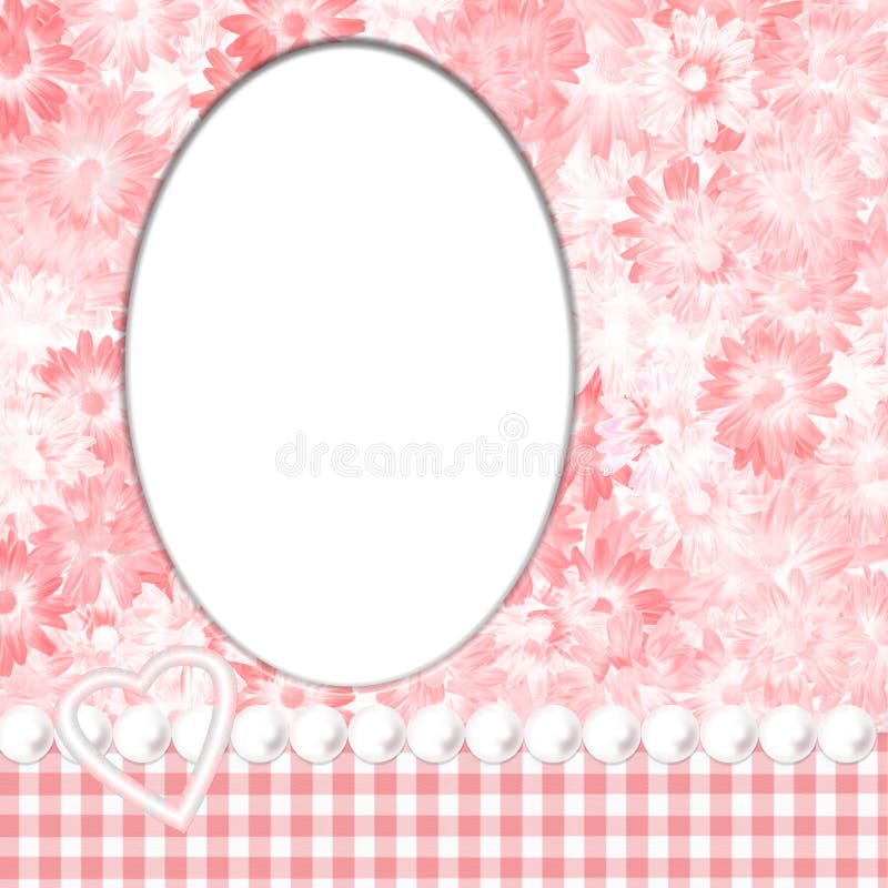 Pink Feminine Frame stock illustration. Illustration of cameo - 1941426