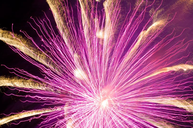 Pink fireworks stock image. Image of danger, explosive - 6341963