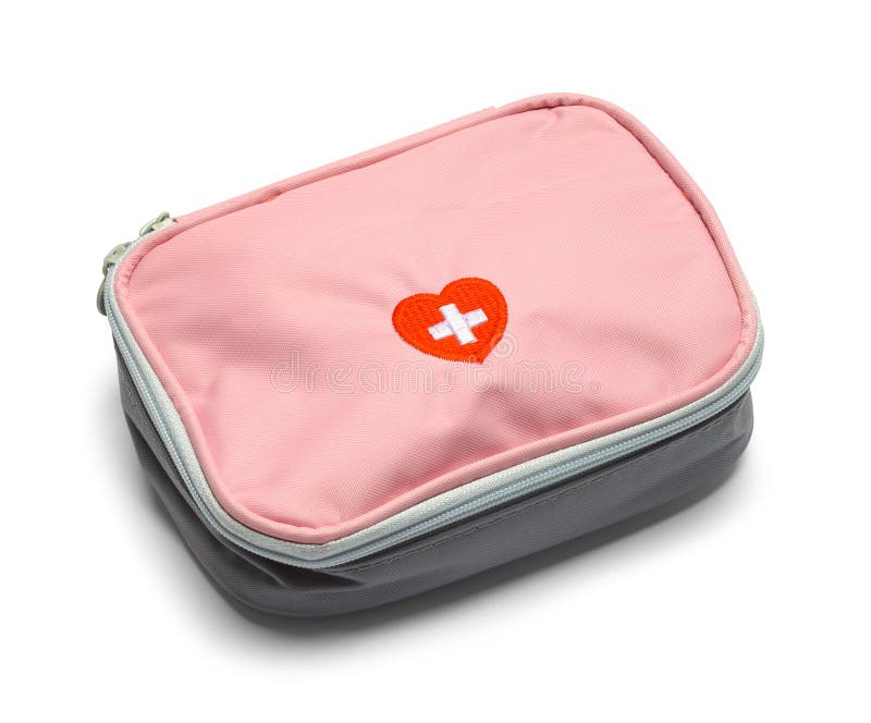 First Aid Kit Pink stock photo. Image of pink, isolated - 144935840