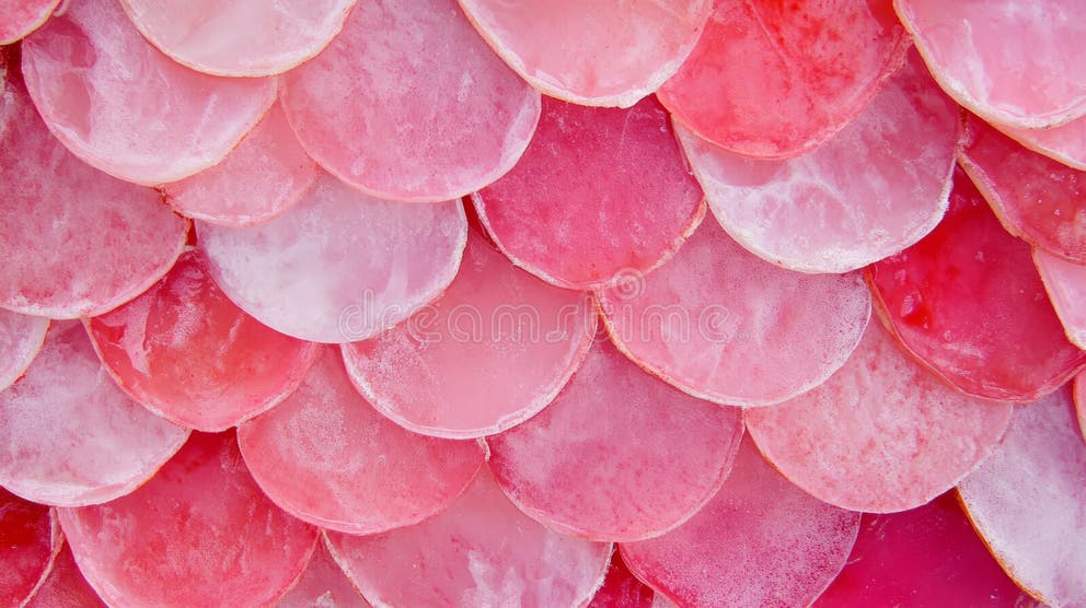 Pink Fish Scale Tile Texture with White Grout for Interior Design and ...