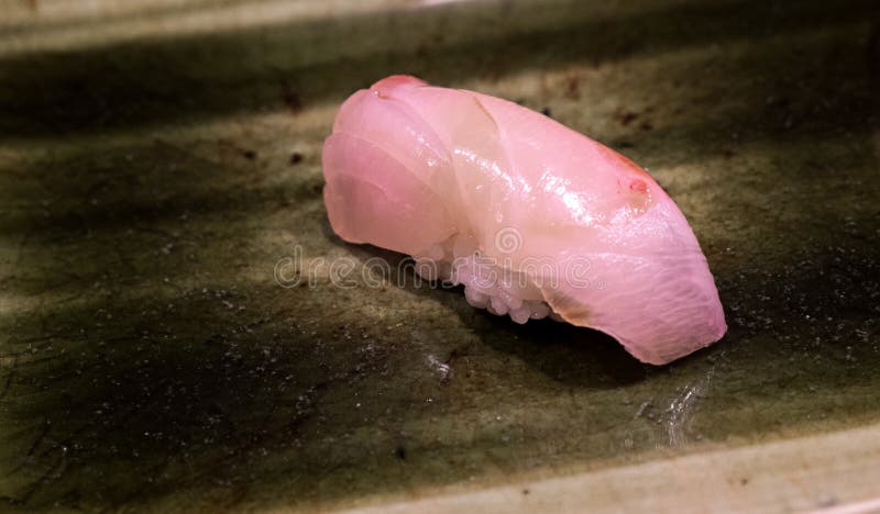 Pink fish sushi stock image. Image of fish, delicious - 58268409