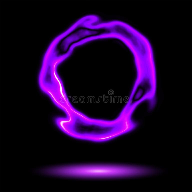 Pink Flame Ring - Cold Nonthermal Plasma Ball Stock Vector ...