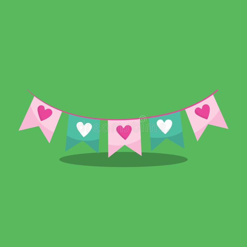 Pink flamingo flag 16 stock vector. Illustration of vector - 198990231