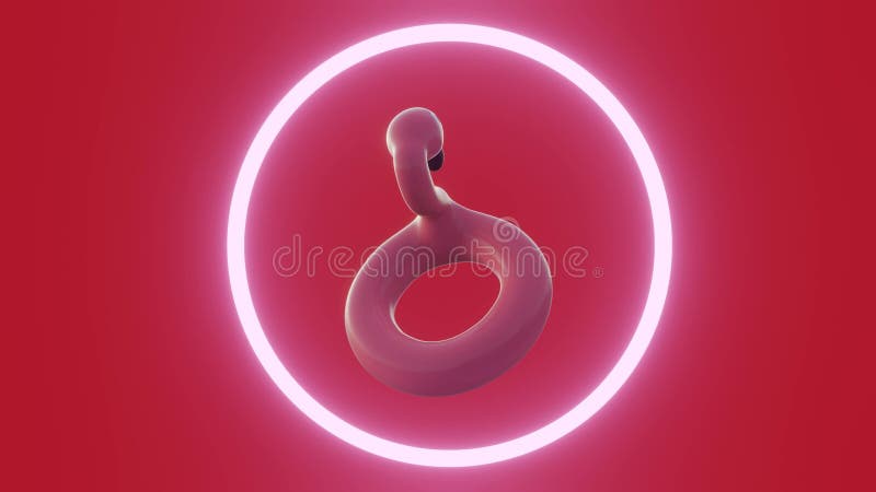 Pink Flamingo Walks Perspective Green Screen Stock Footage - Video of ...