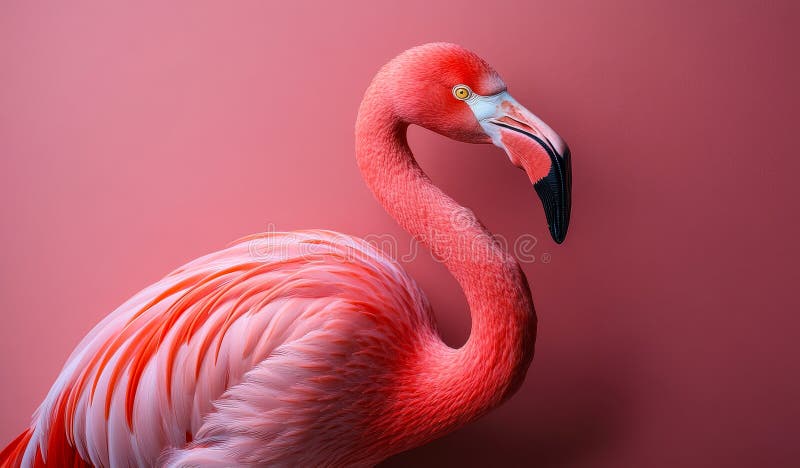 Pink Flamingo Stands Front Wall Stock Photos - Free & Royalty-Free ...