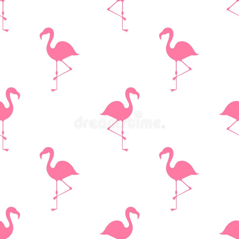 Pink Flamingos Summer Pattern Stock Vector - Illustration of nature ...