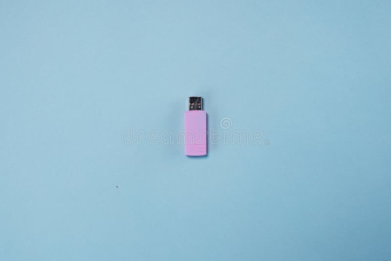 Pink Flash Lie on Pastel Blue Background. Minimal Summer Concept Stock ...