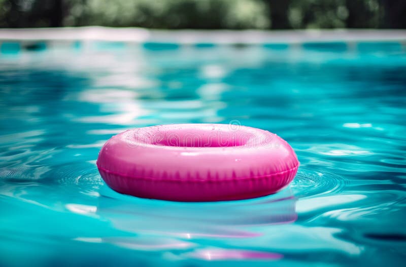 Pink Float in Swimming Pool Stock Image - Image of recreation, swim ...