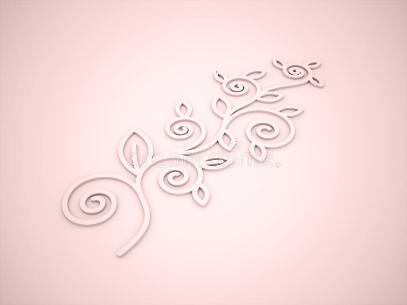 Pink floral motive concept stock illustration. Illustration of decor ...