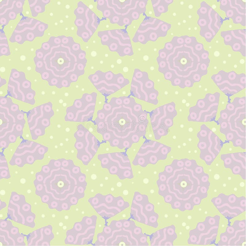 Pink floral pattern stock vector. Illustration of cute - 34500191