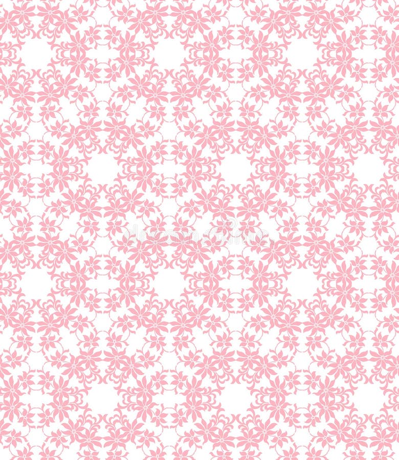 Pink floral pattern stock vector. Illustration of ornament - 191758135