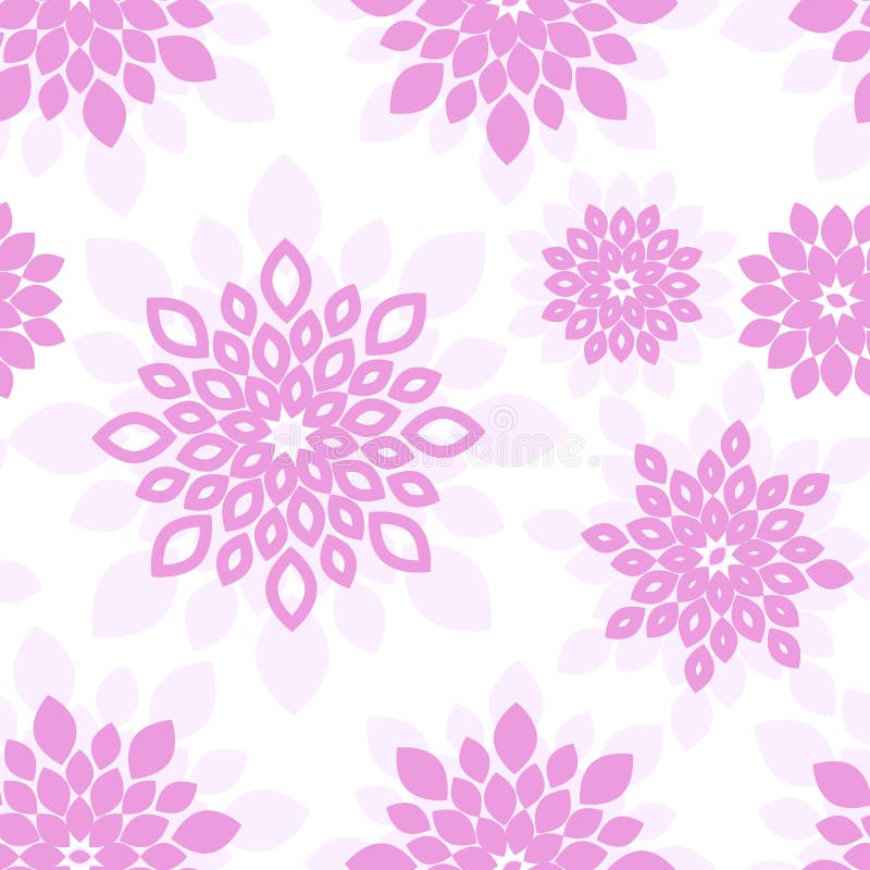Pink Floral Repeat Pattern Background Stock Vector - Illustration of ...