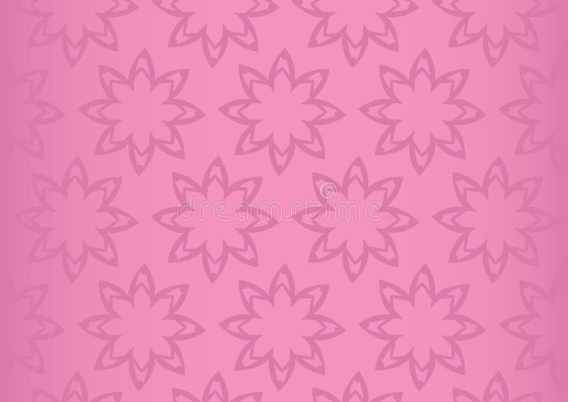 Pink Floral Repeat Pattern Seamless Vector Background Design Stock ...