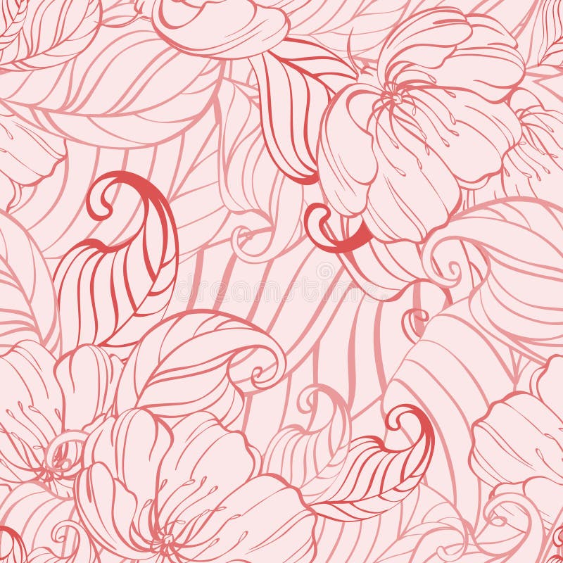 Pink floral texture stock illustration. Illustration of repetition ...