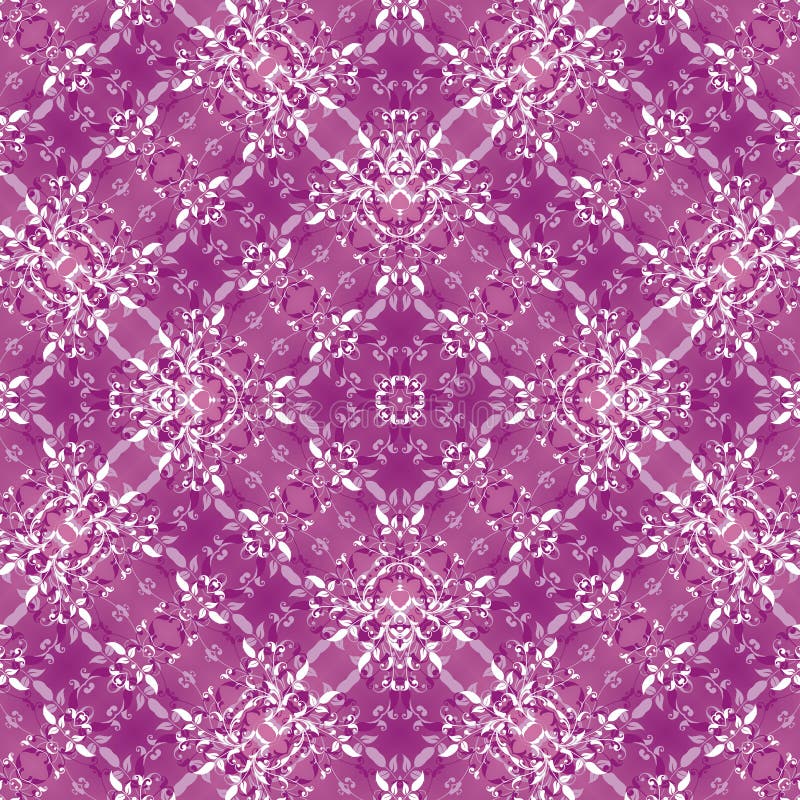 Floral Tile Pattern stock vector. Illustration of flooring - 18857939