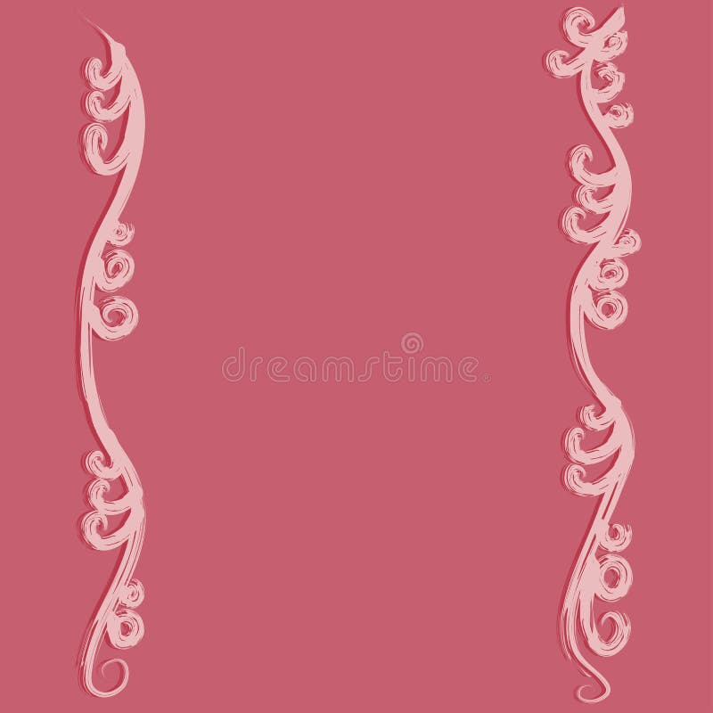 Pink flourish curves stock vector. Illustration of artistic - 28724453