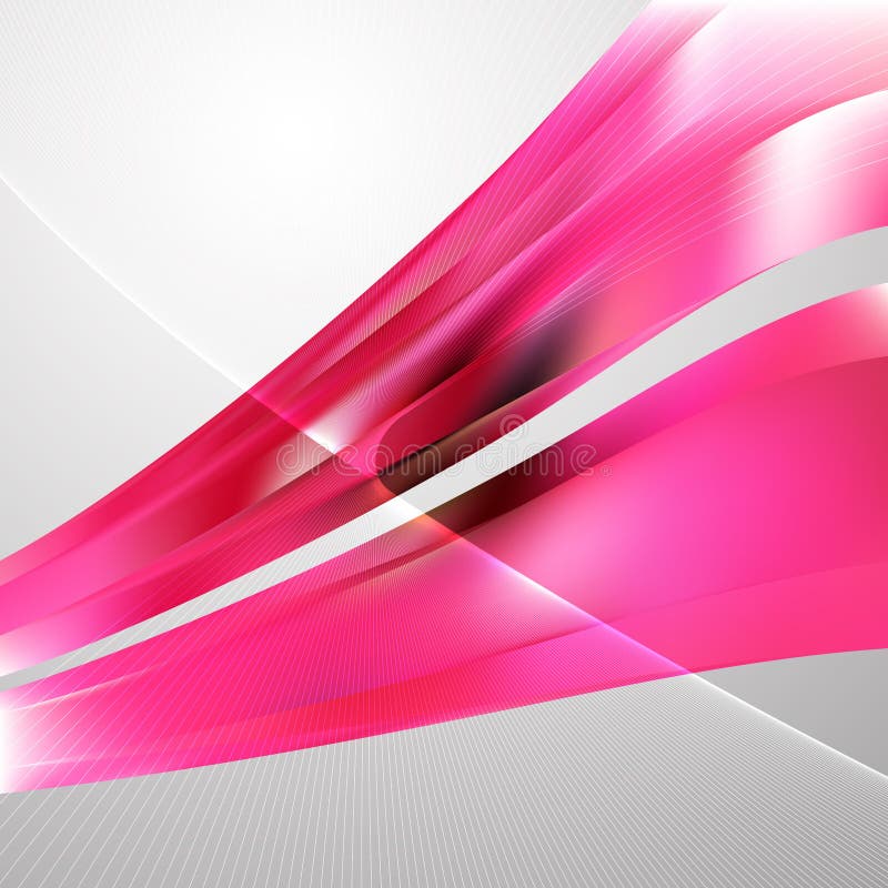 Pink Flow Curves Background Vector Image Stock Vector - Illustration of ...