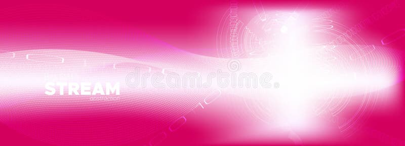 Pink Flow Particle Pattern. Matrix Vector. Bright Stock Vector ...