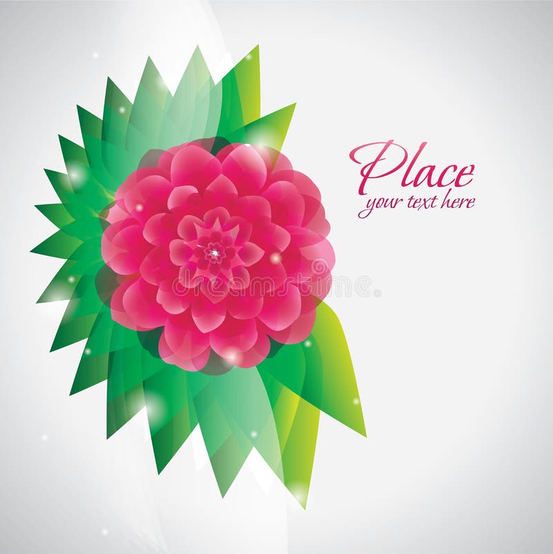 Pink Flower Abstract Background Stock Vector - Illustration of color ...