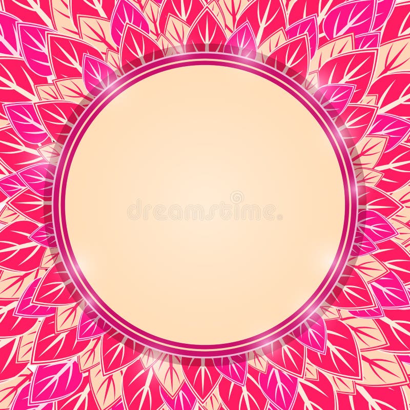 Pink Flower Beautiful Abstract Background Card Stock Illustration ...