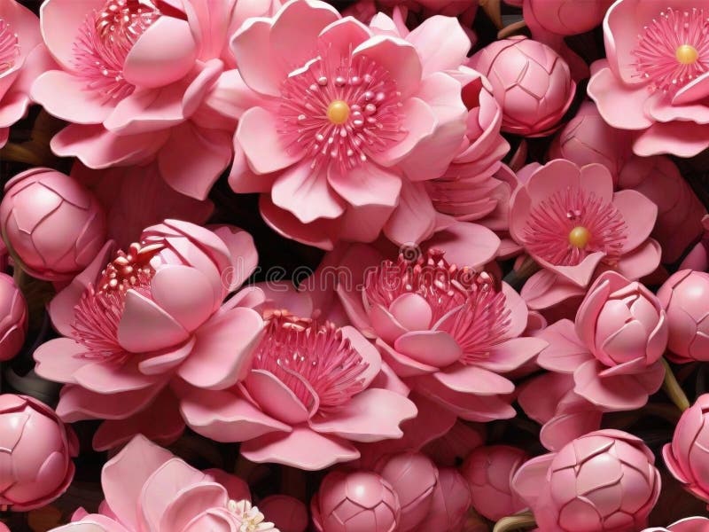 Pink Flower Bomb Illustration Stock Illustration - Illustration of ...