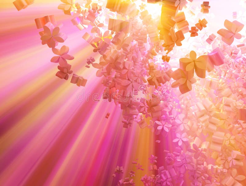 Pink Flower Cloud Light stock illustration. Illustration of horizontal ... Pink Flower Cloud Light stock illustration. Illustration of horizontal ...
