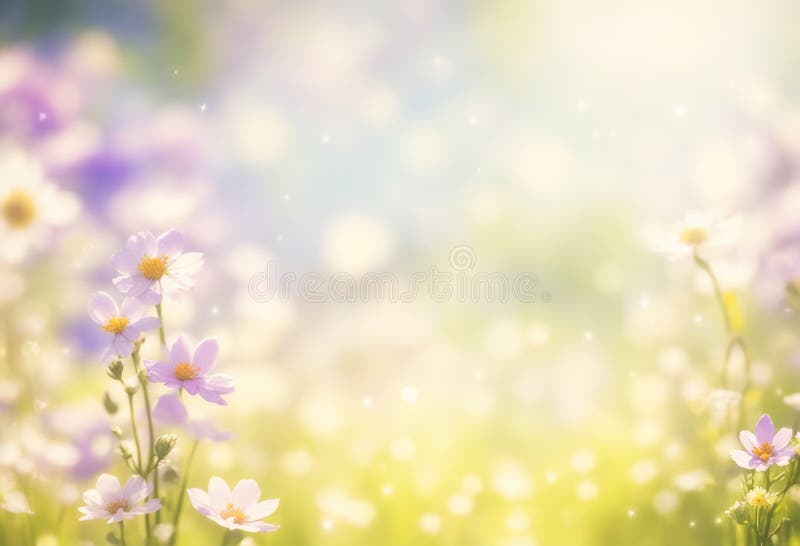 Pink Flower with Lightning Effects. AI Stock Illustration ...