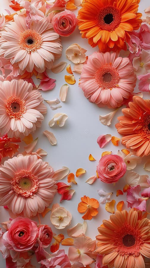 Pink Flowers on Table stock photo. Image of flora, blooming - 341922524