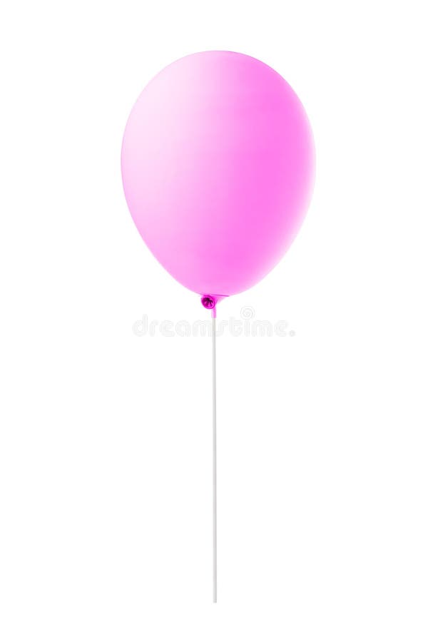 816 Flying Pink Balloon Isolated White Background Stock Photos - Free ...