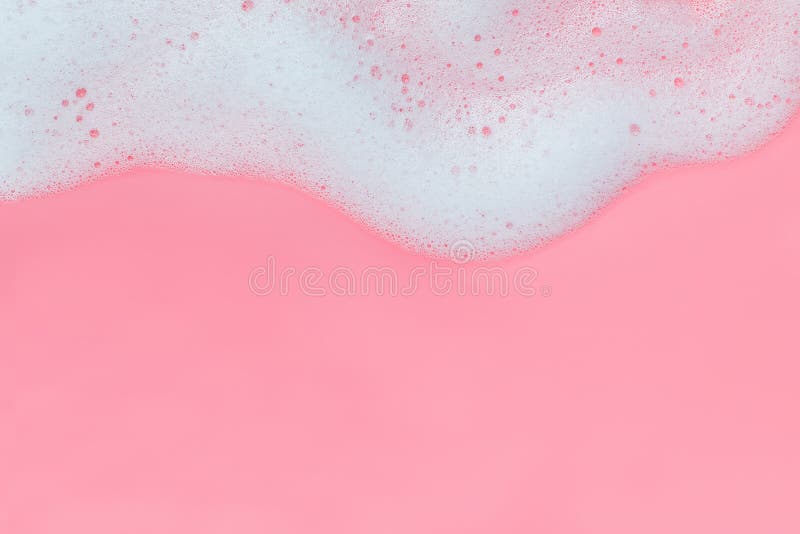 Pink Foam Bubbles on Pink Background Stock Photo - Image of smooth ...