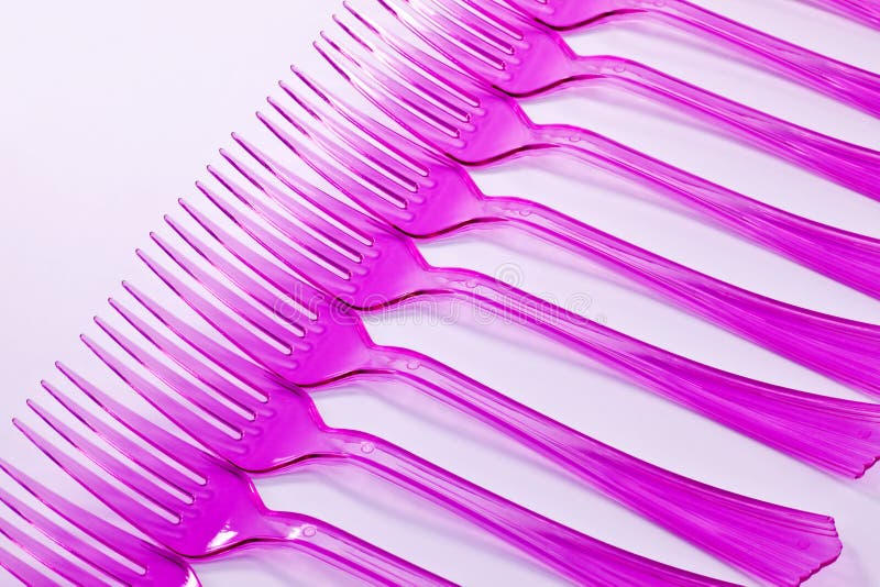 Plastic forks stock image. Image of tableware, circular - 27935781