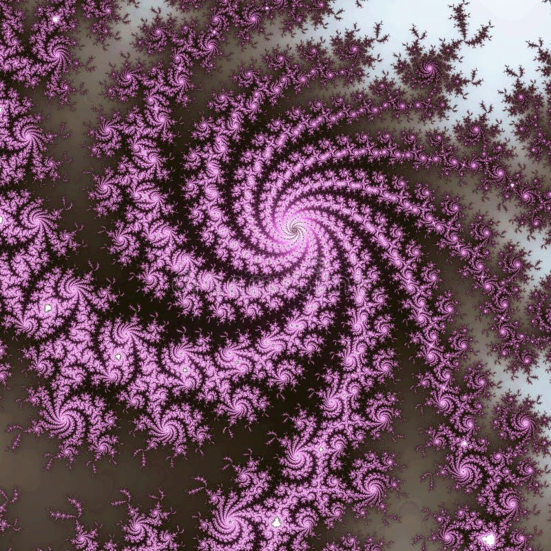 Pink fractal flower stock illustration. Illustration of energy - 20457199
