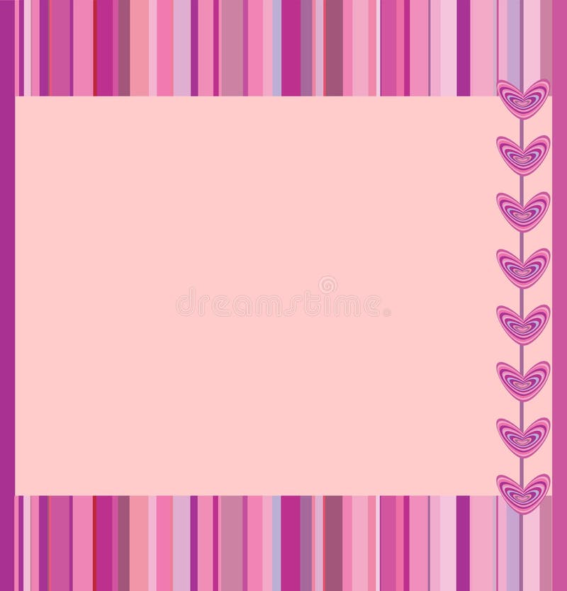 Pink frame stock vector. Illustration of lines, design - 14406206
