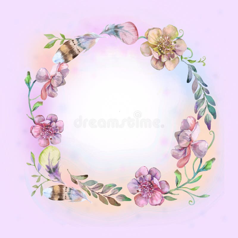 Pink frame stock vector. Illustration of frame, vector - 44455460