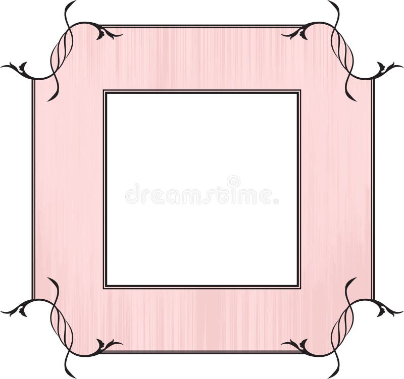 Pink Frame design stock vector. Illustration of girly - 12133982