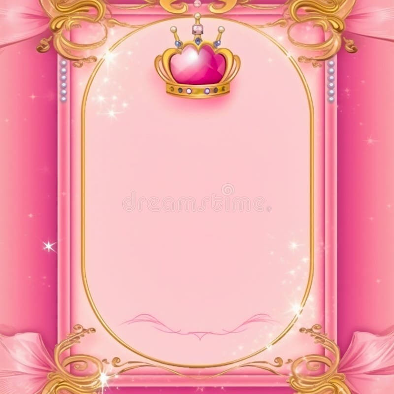 Pink Floral Frame Princess Stock Illustrations – 384 Pink Floral Frame ...