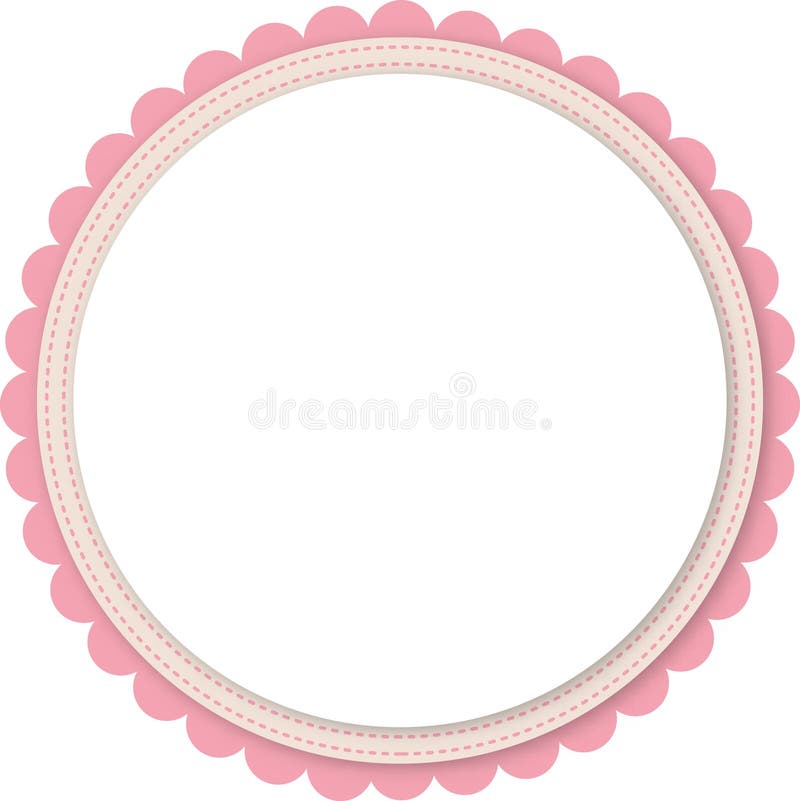 Pink Frame in Vintage Vector Illustration. EPS10 Stock Vector ...