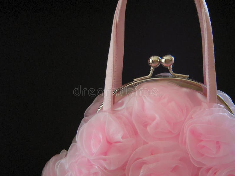 Pink Frilly Purse stock photo. Image of closed, purse - 3930396
