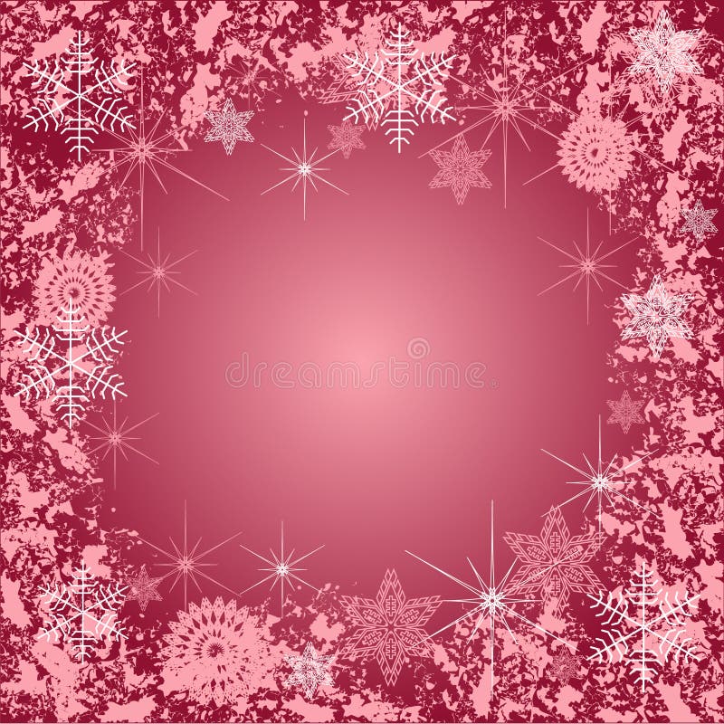 Pink Frost stock vector. Illustration of frost, card, border - 3713797