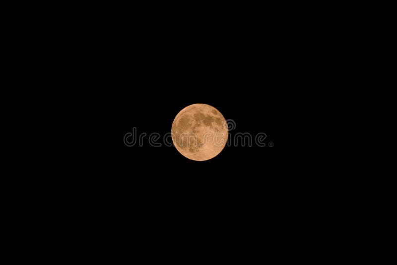 Pink Full Moon on 28th June 2018 Stock Image - Image of moon, colours ...