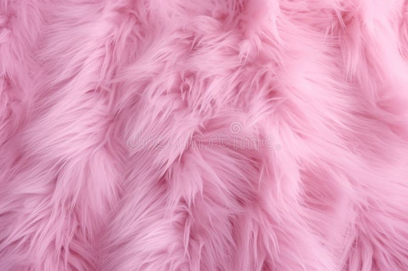 Pink Fur Texture Background. Close Up of Pink Fluffy Fur Texture, Pink ...