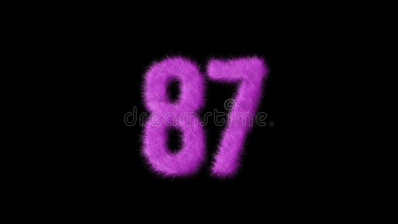 Pink Furry Number 87 with Alpha Channel, Furry Number, Barbie Stock ...