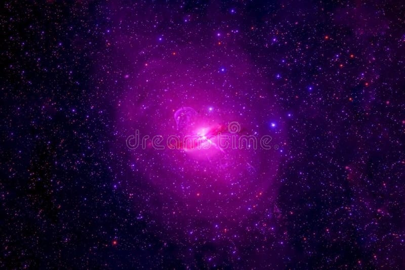 A Pink Galaxy in Deep Space. Elements of this Image Were Furnished by ...