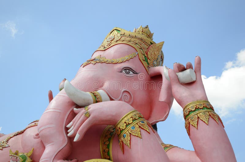 Pink Ganesh stock photo. Image of hindu, black, myth, lord - 4765158