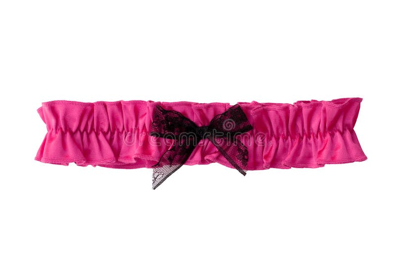 Pink Garter (with Clipping Path) Stock Image - Image of clipping, women ...