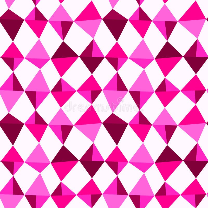 Pink Prisms, Set of Six Geometric Figures Banner Stock Vector ...