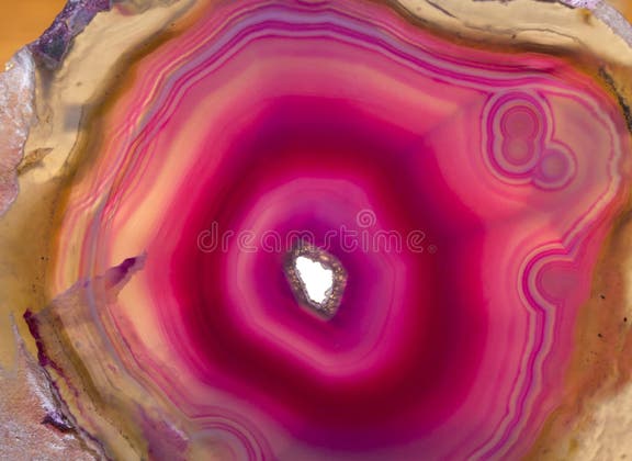 Pink Geode Cross-section stock image. Image of biology - 19669619