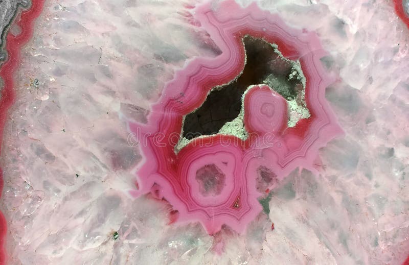 Pink Geode Slice stock image. Image of agate, color, jewel - 90977759