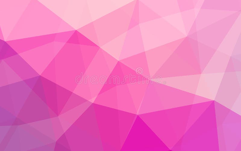 Pink Geometric Background with Low Poly Triangle Shapes Design Stock ...