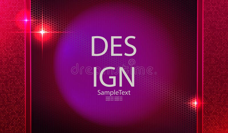 Pink Geometric Design with Mesh and Abstract Round Frame Stock Vector ...